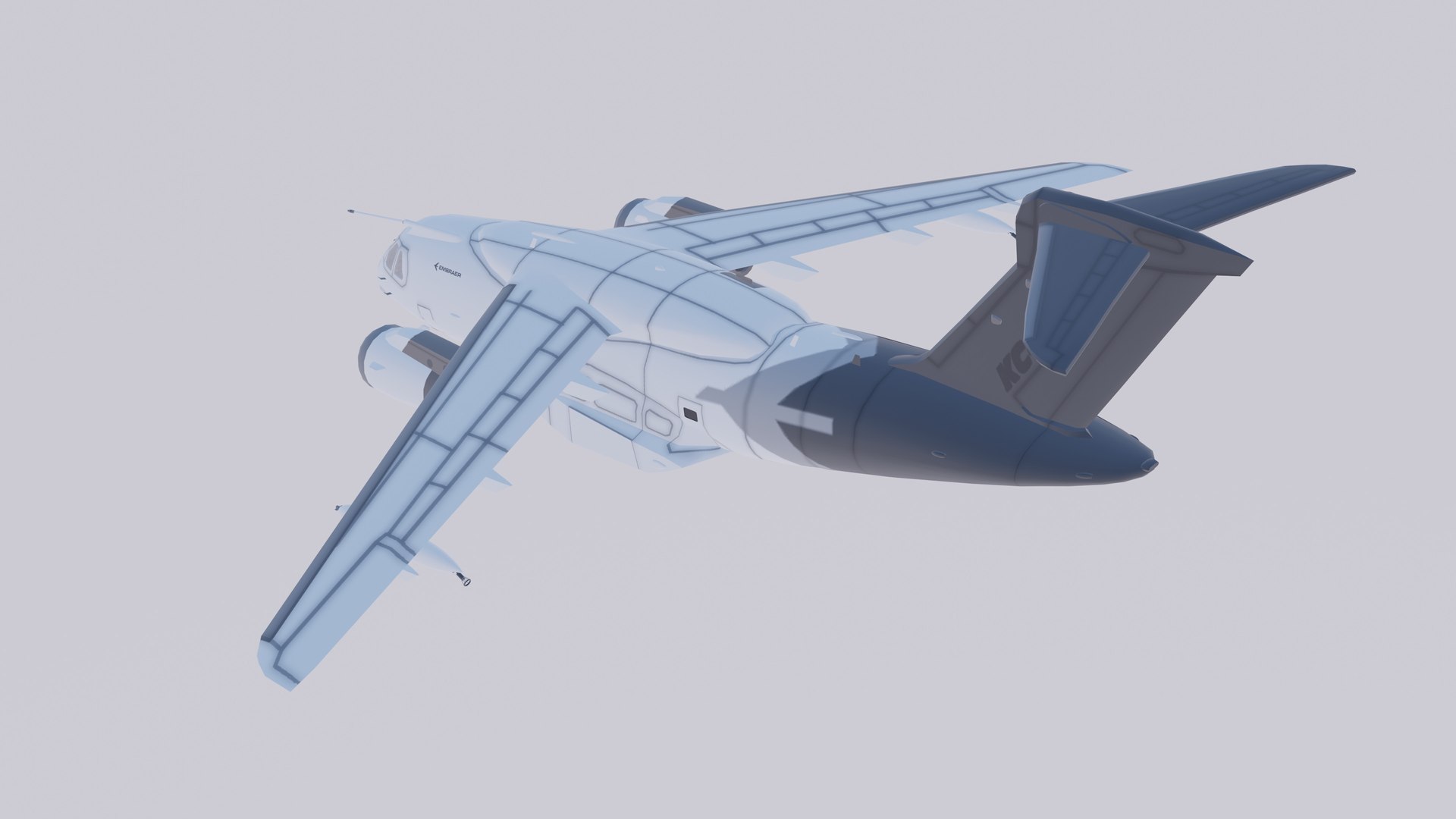 3D Model Embraer KC-390 Millennium Color House - TurboSquid 2060943
