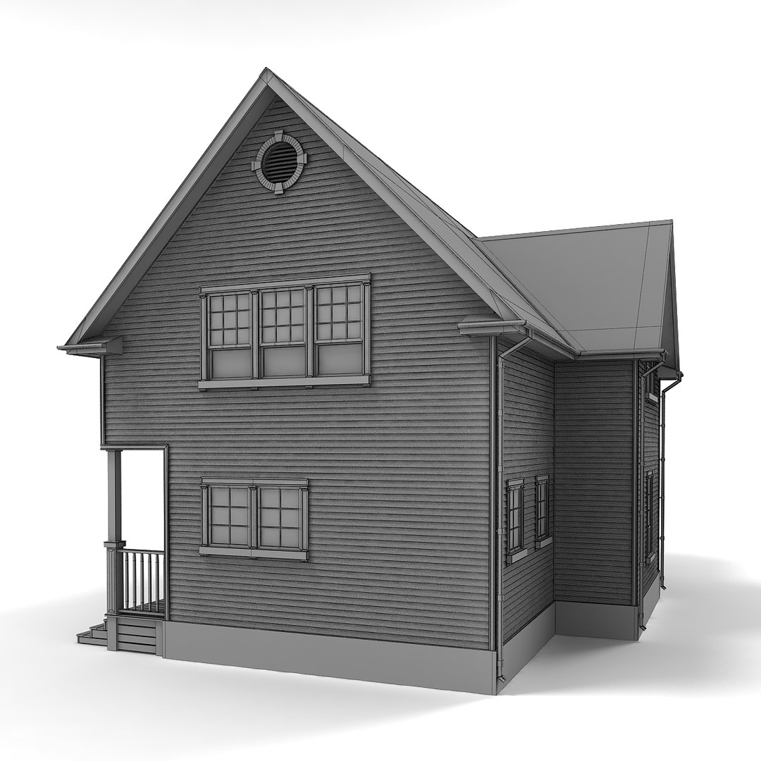 Two-story Cottage 62 3D - TurboSquid 1390224