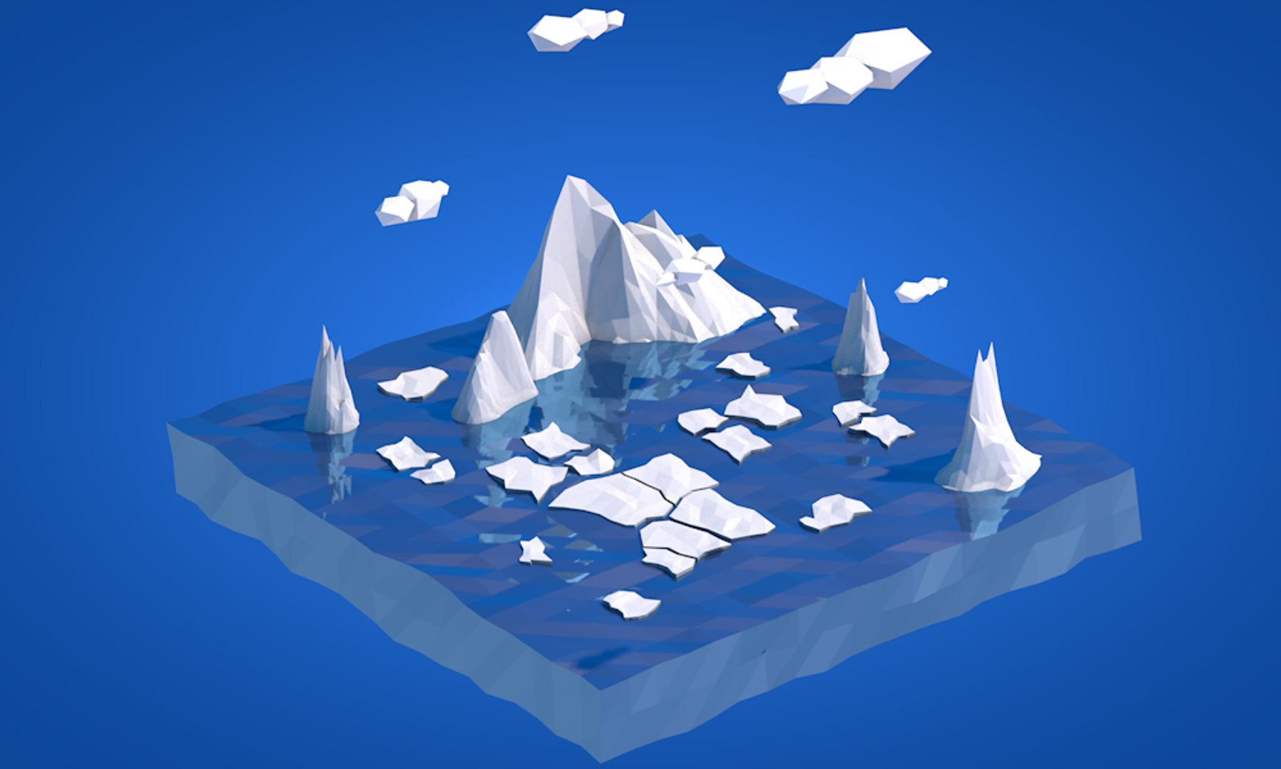 3d Alaska Ice