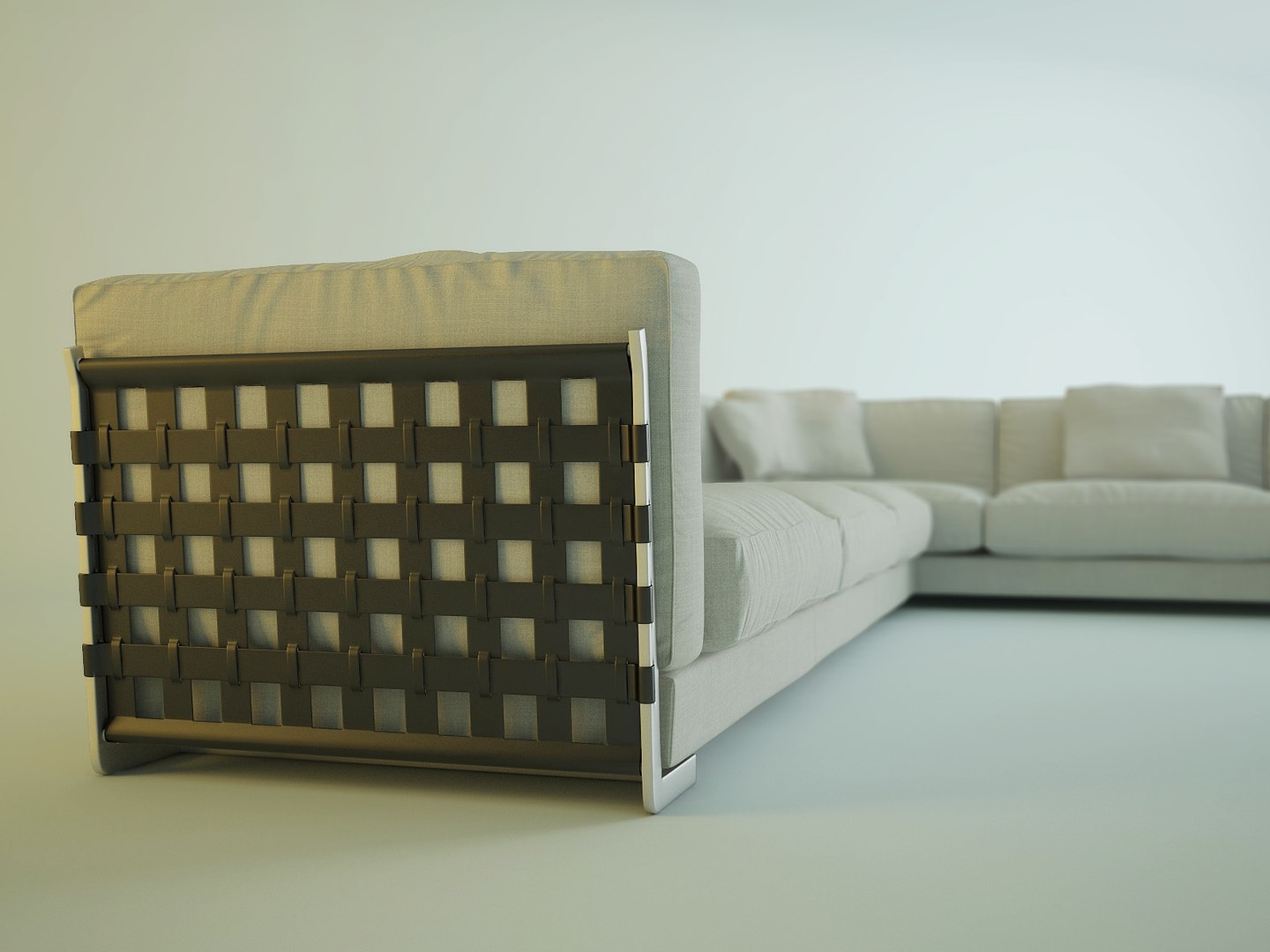 Sofa Cestone Flexform 3d Model