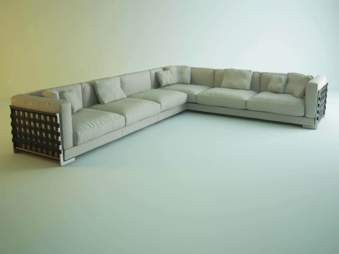 Sofa Cestone Flexform 3d Model