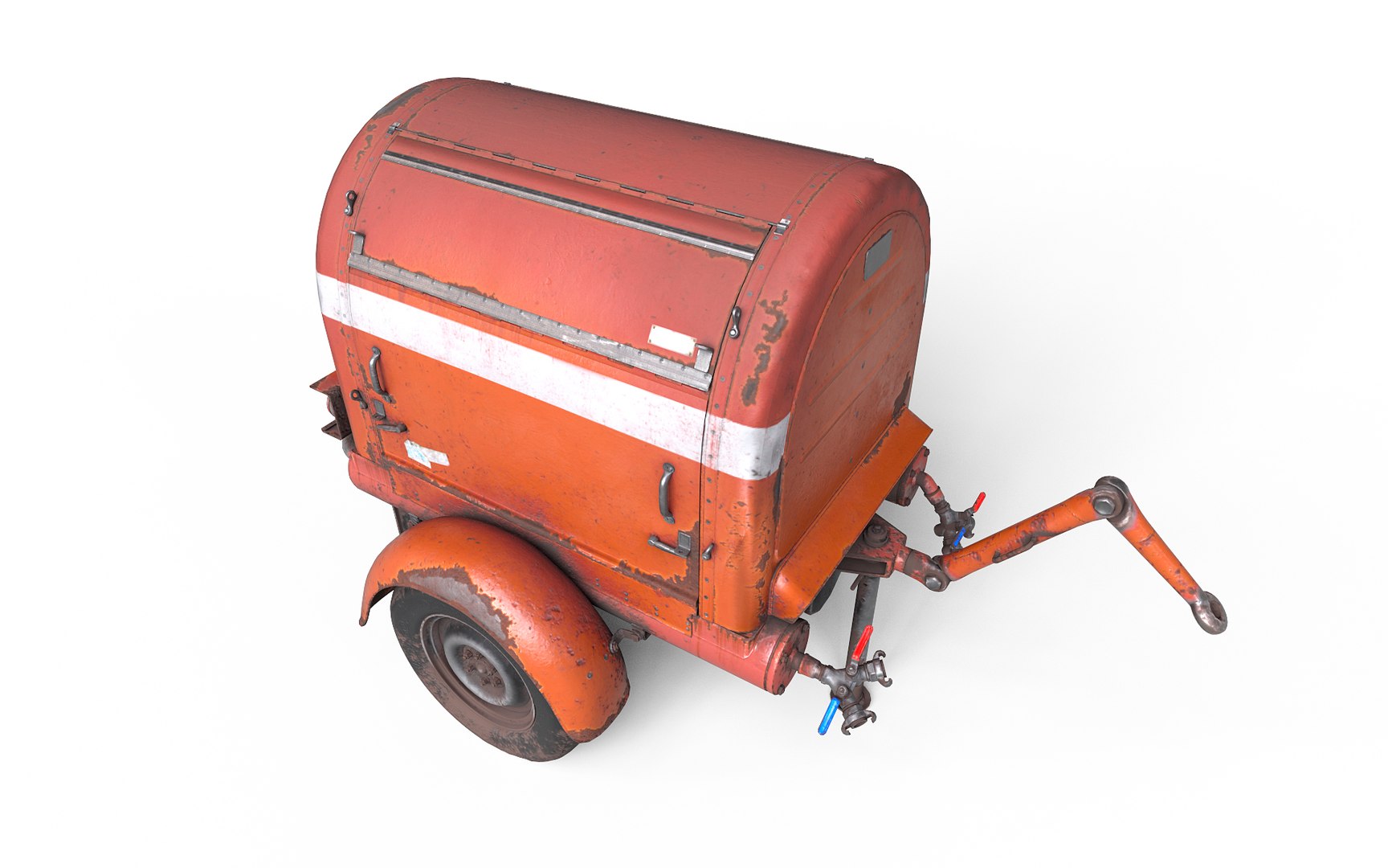 3D Mobile Air Compressor On Wheels - TurboSquid 1954781