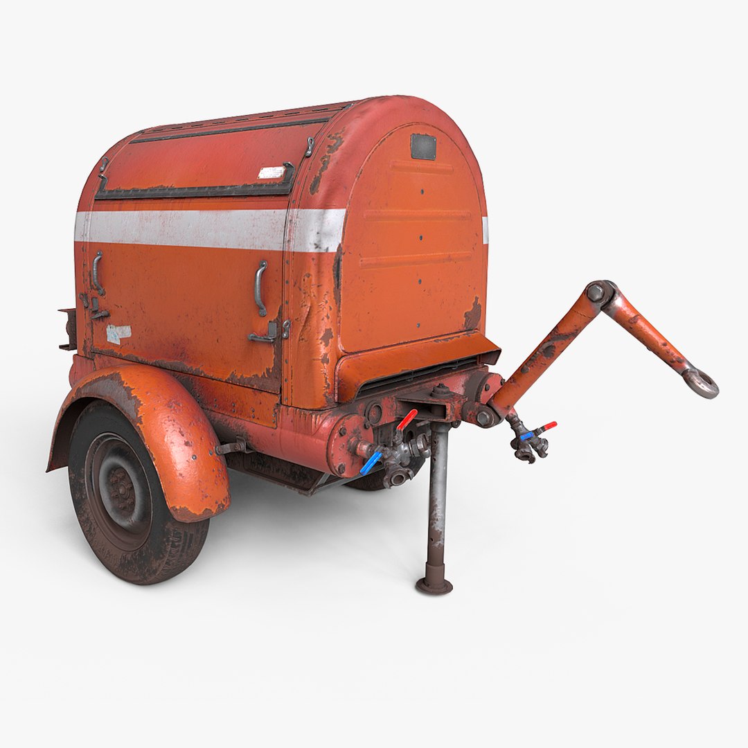 3D Mobile Air Compressor on wheels - TurboSquid 1954781