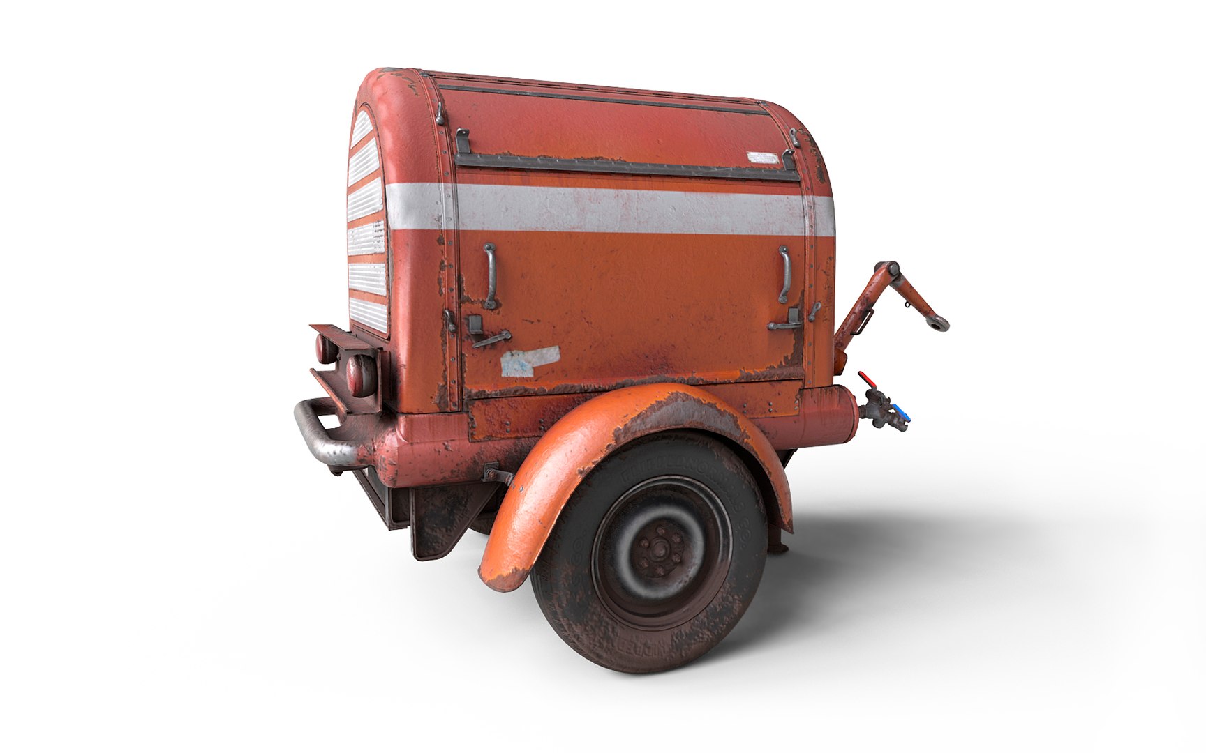 3D Mobile Air Compressor On Wheels - TurboSquid 1954781