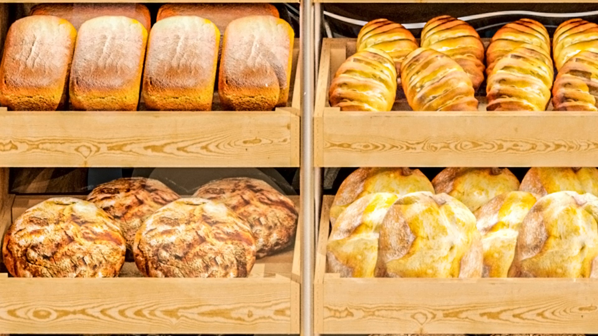 Showcase In A Bakery With Pastries 2 Bread 3D - TurboSquid 2153174