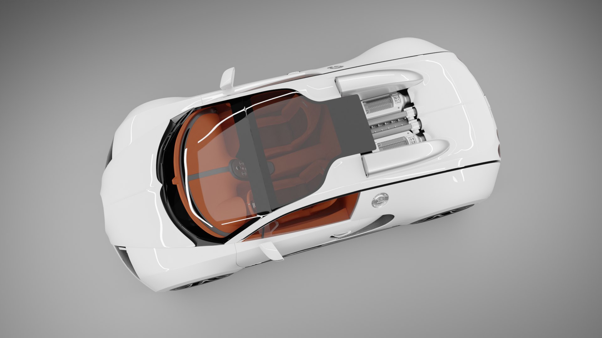 BUGATTI VEYRON GRAND SPORT GLACIER WHITE Model - TurboSquid 2533434