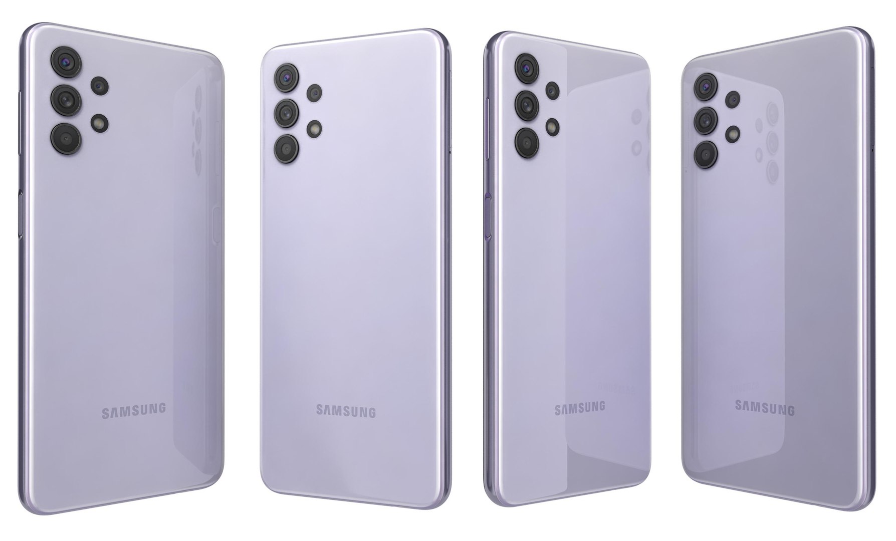 3D Samsung Galaxy A32 5G Awesome Violet Model - TurboSquid 1787282