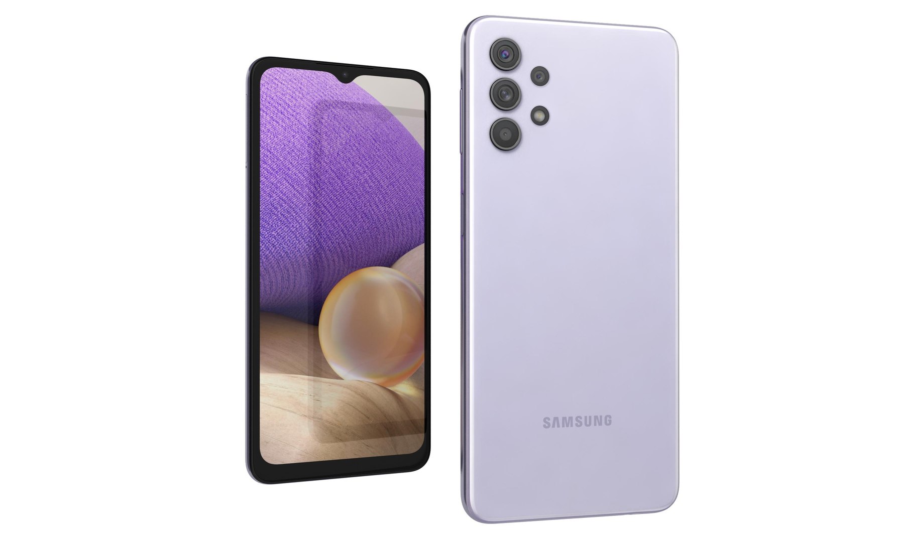 3D Samsung Galaxy A32 5G Awesome Violet Model - TurboSquid 1787282