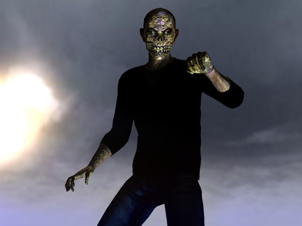 free fbx model zombie demon