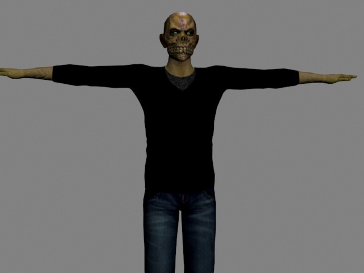 Free Fbx Model Zombie Demon