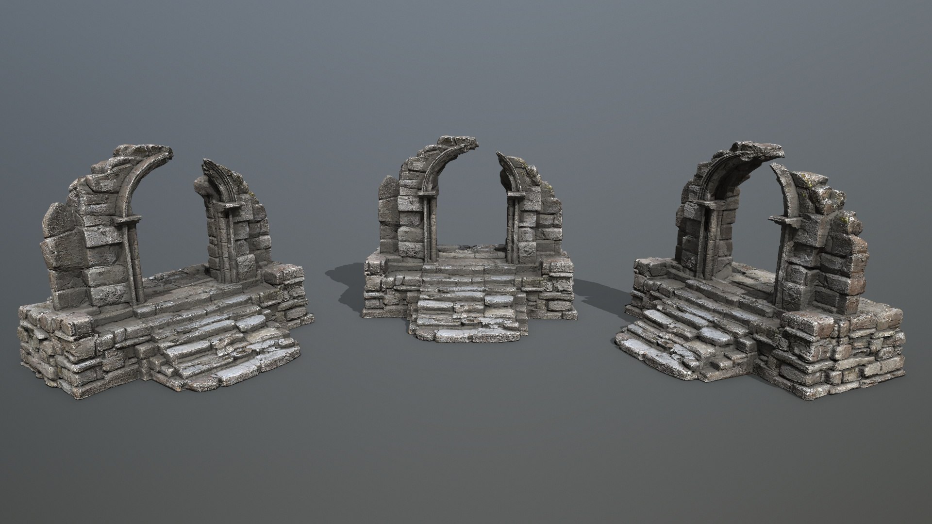 3D Ruin Gate - TurboSquid 2368620