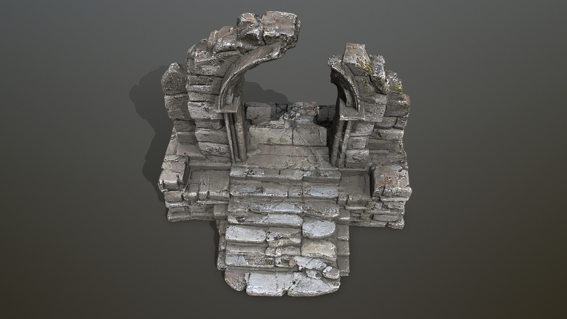 3D Ruin Gate - TurboSquid 2368620
