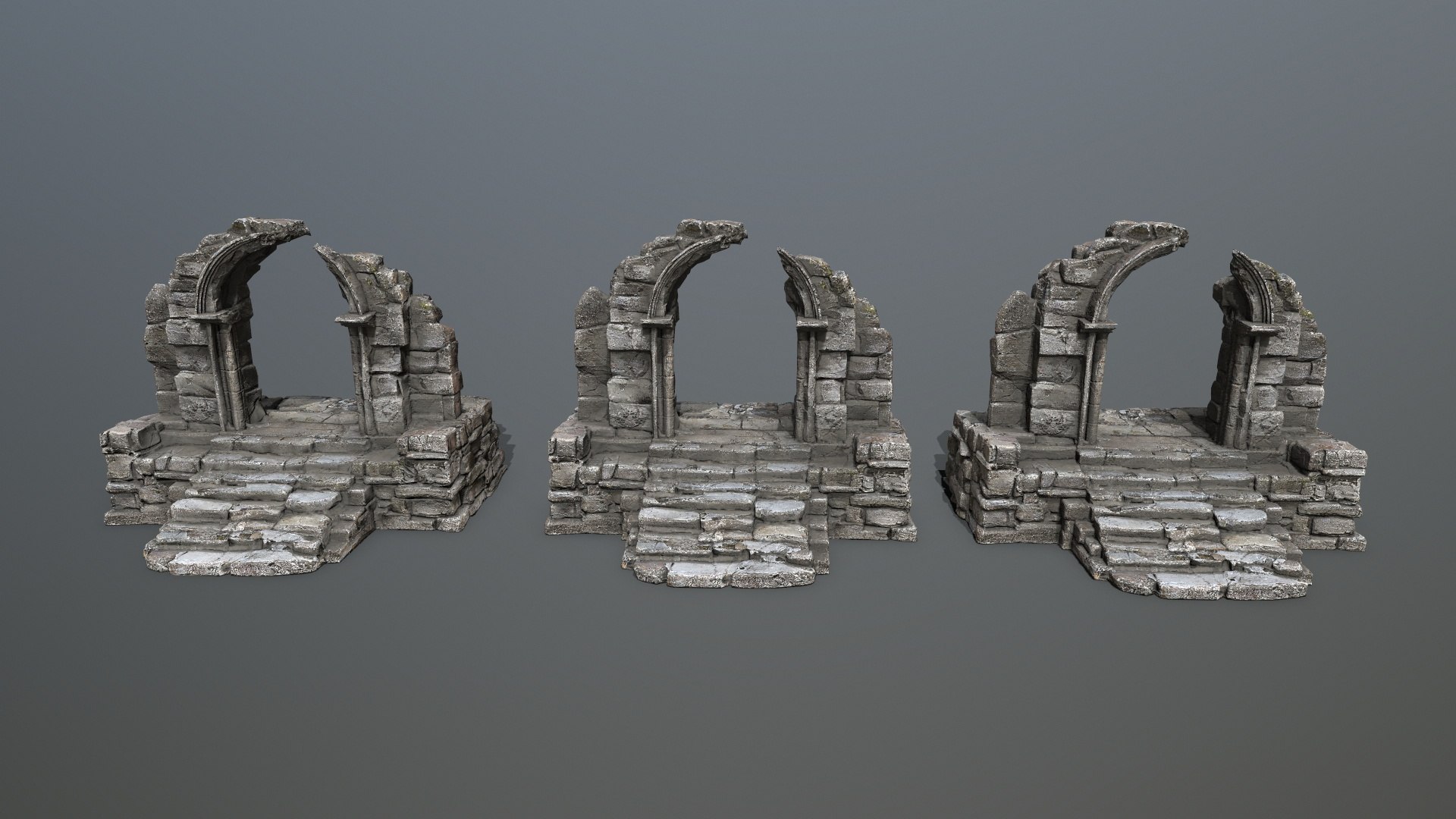 3D Ruin Gate - TurboSquid 2368620