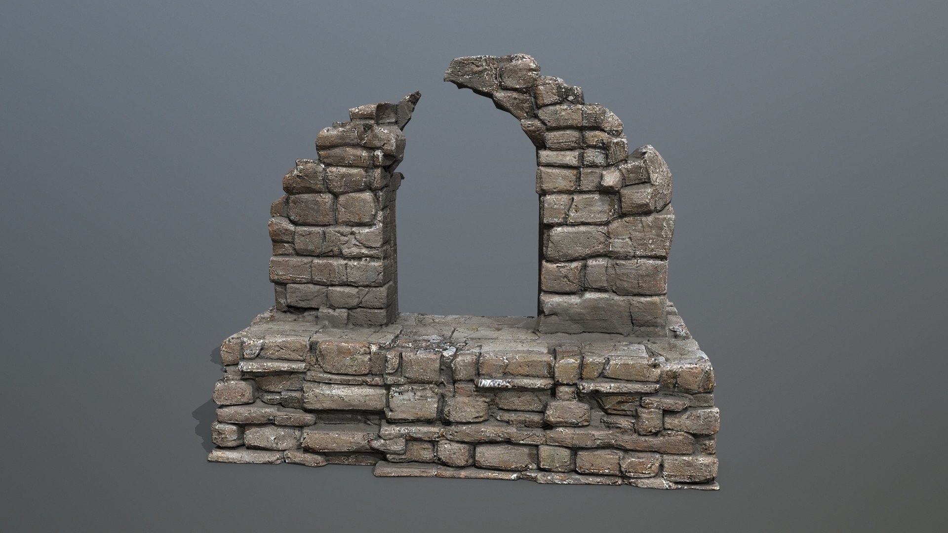 3D Ruin Gate - TurboSquid 2368620