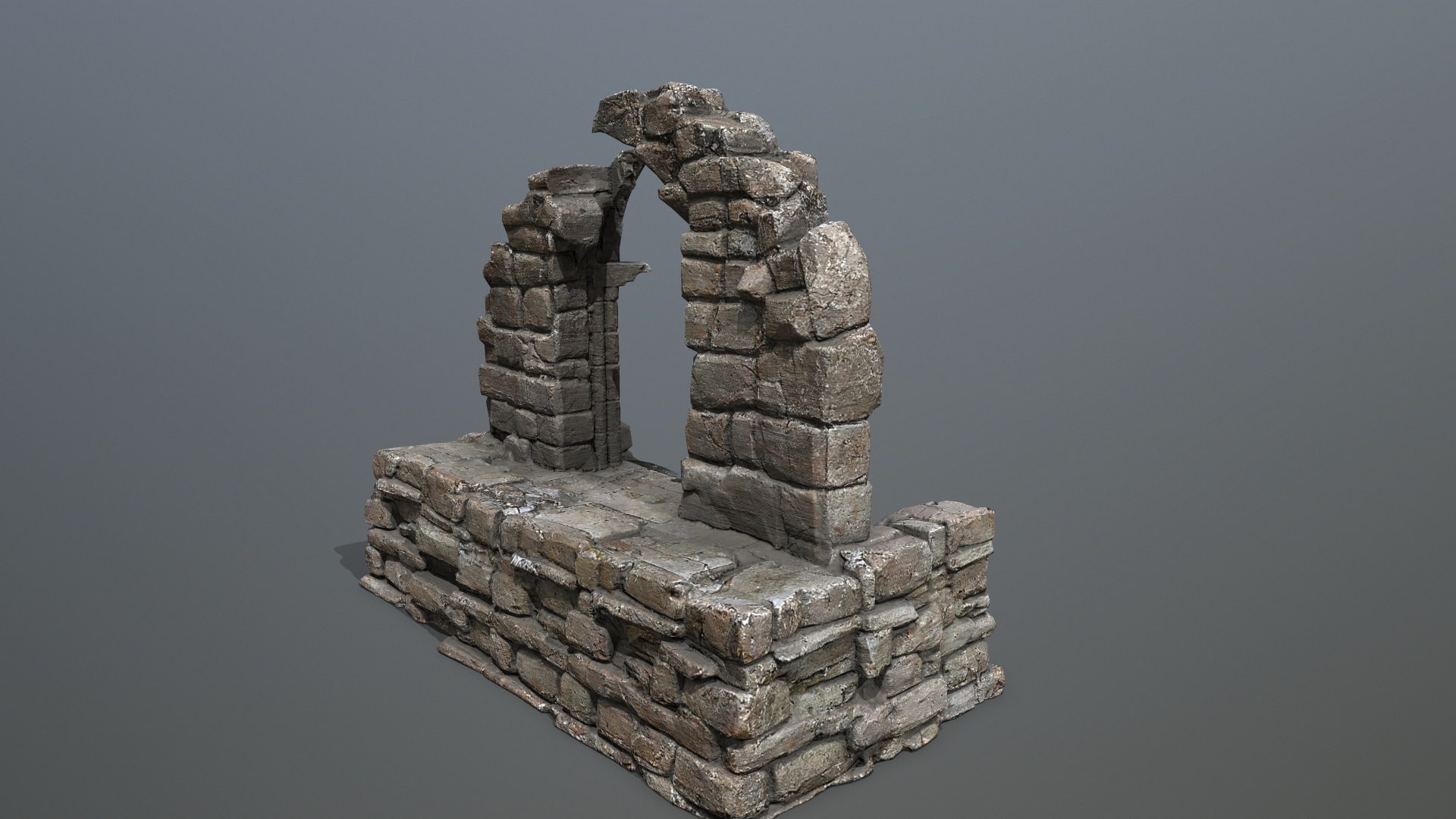 3D Ruin Gate - TurboSquid 2368620