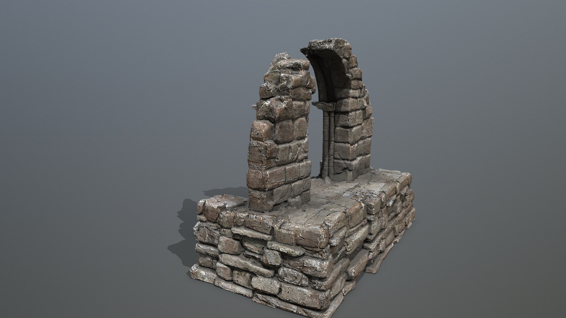 3D Ruin Gate - TurboSquid 2368620