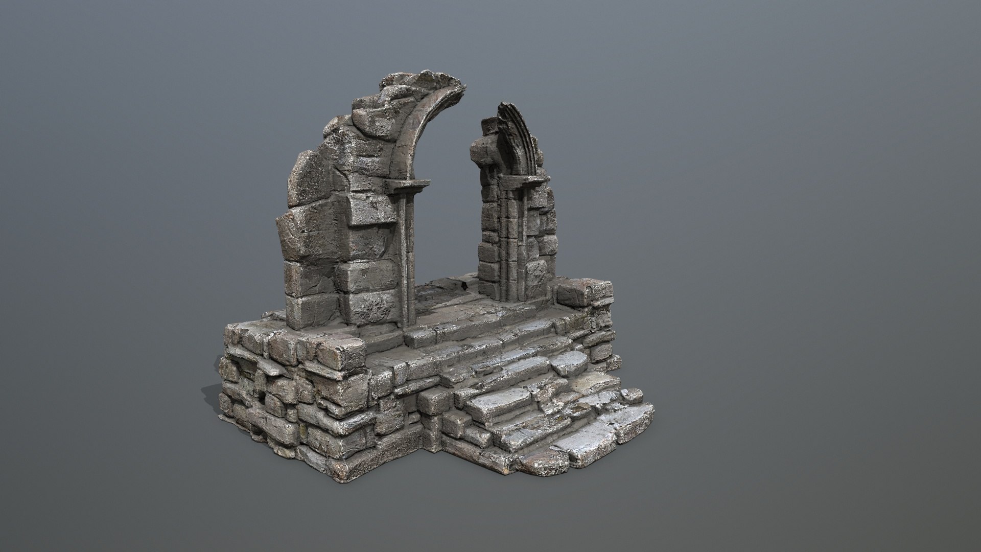 3D Ruin Gate - TurboSquid 2368620