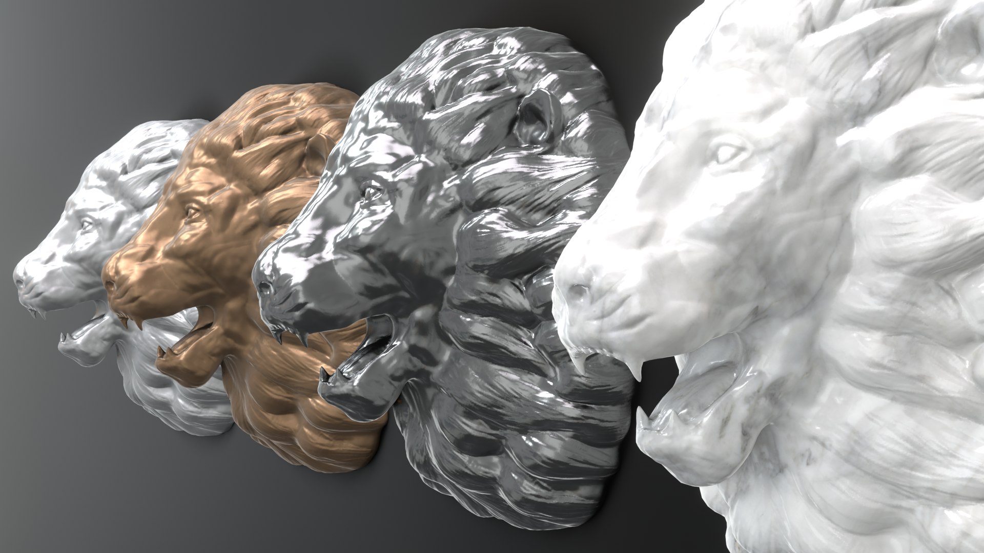 Lion Head Face Sculpt 3D Model - TurboSquid 2006358