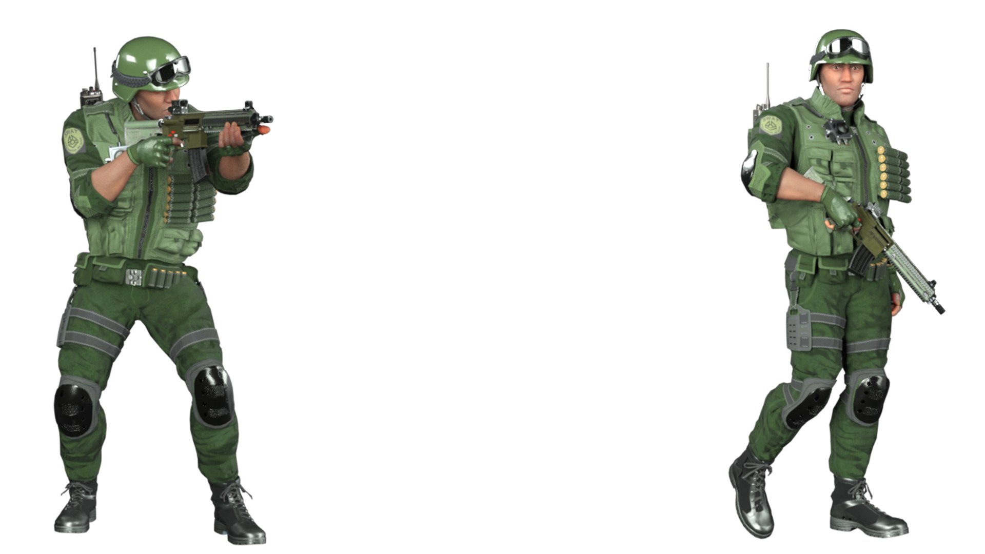 Realistic Rigged Army-C Character Man 3D Model Model - TurboSquid 2261906