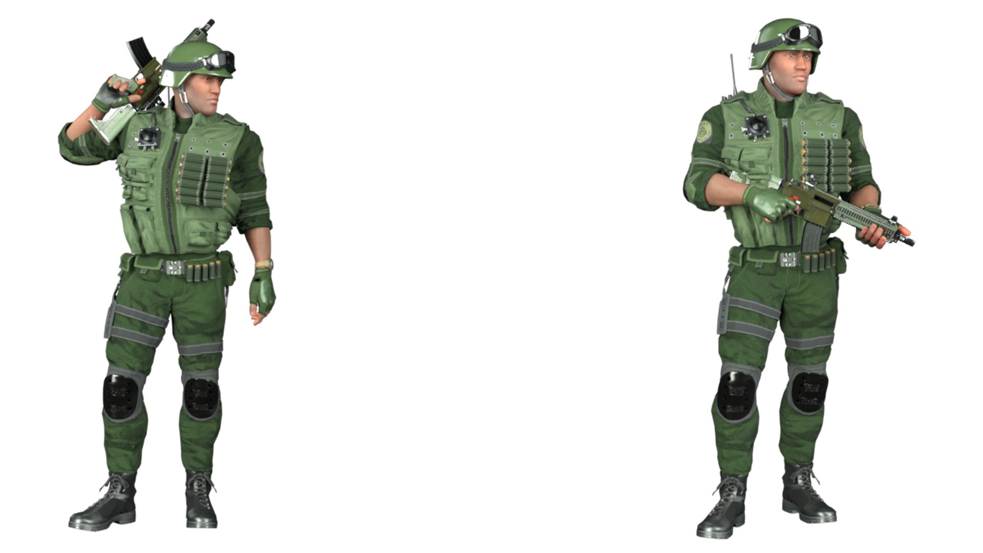 Realistic Rigged Army-C Character Man 3D Model Model - TurboSquid 2261906