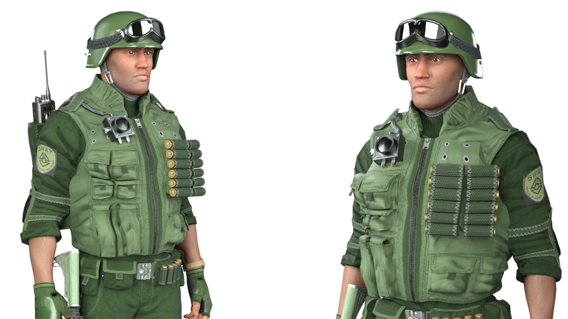 Realistic Rigged Army-C Character Man 3D Model Model - TurboSquid 2261906