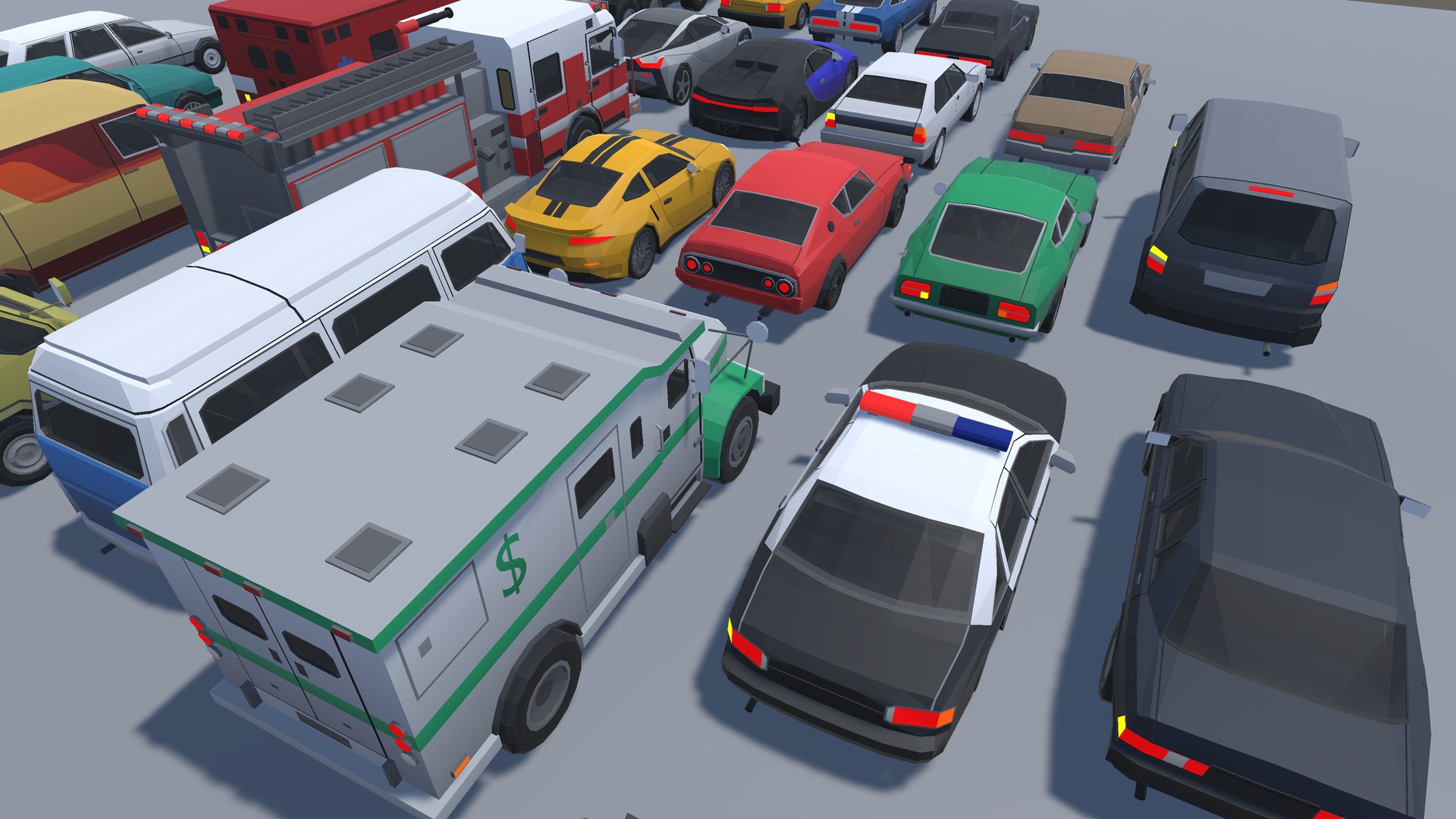 Stylized Vehicles Pack LowPoly With Textures PSD File 3D Model ...