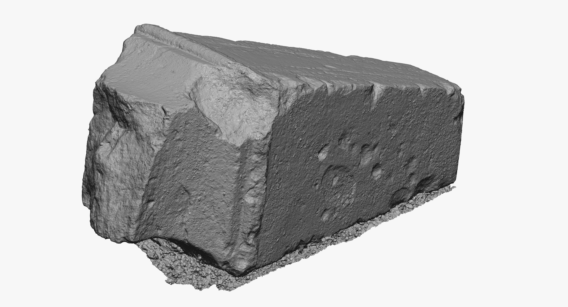 Broken Concrete Block 01 Model - TurboSquid 1547560