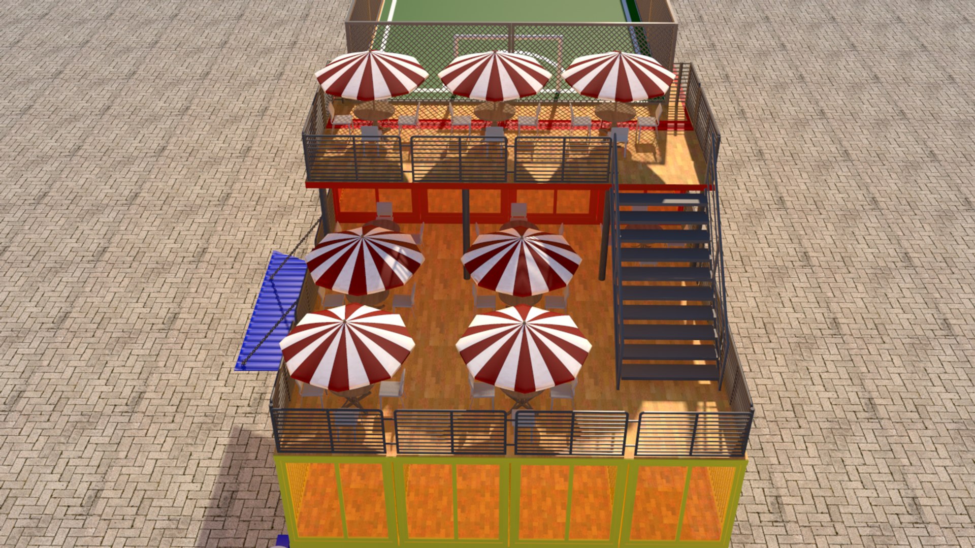 Box container restaurant model - TurboSquid 1163019