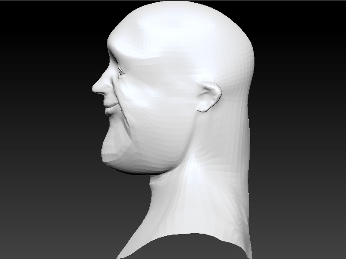 Bust Cartoon 3d Obj