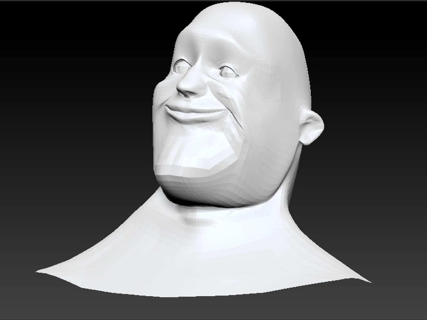 Bust Cartoon 3d Obj