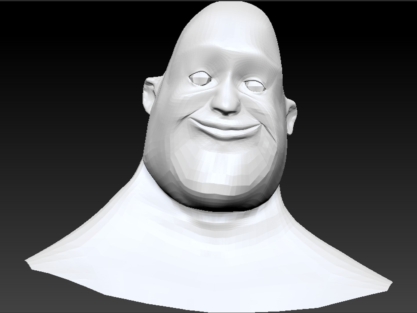 Bust Cartoon 3d Obj