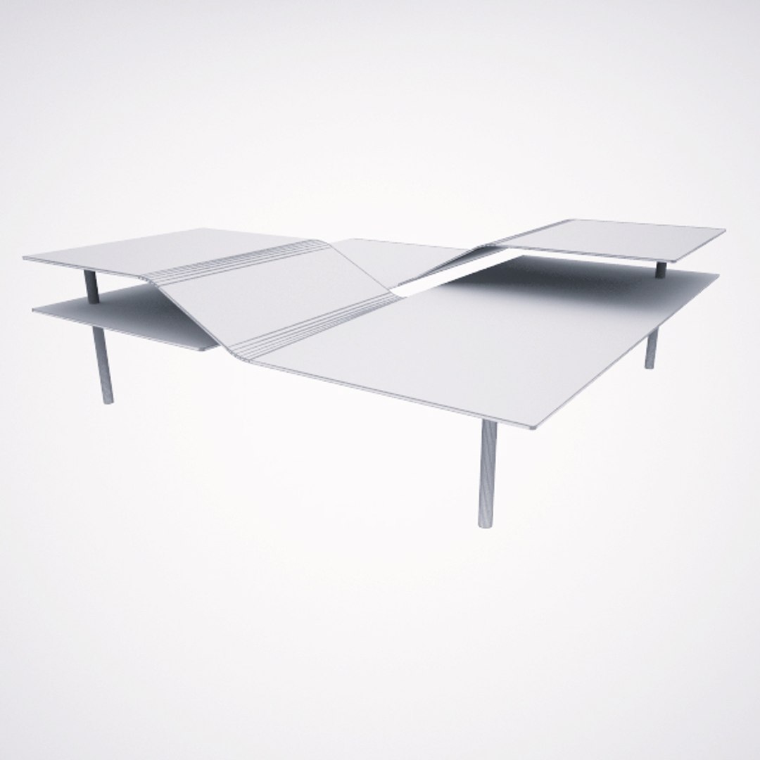 Table Living Room 3d Model