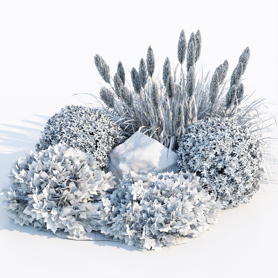 3D Garden Set Plants Collection Vol 120 Model - TurboSquid 1978006