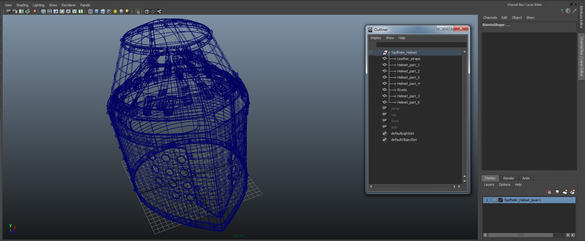 3d Topfhelm Helmet