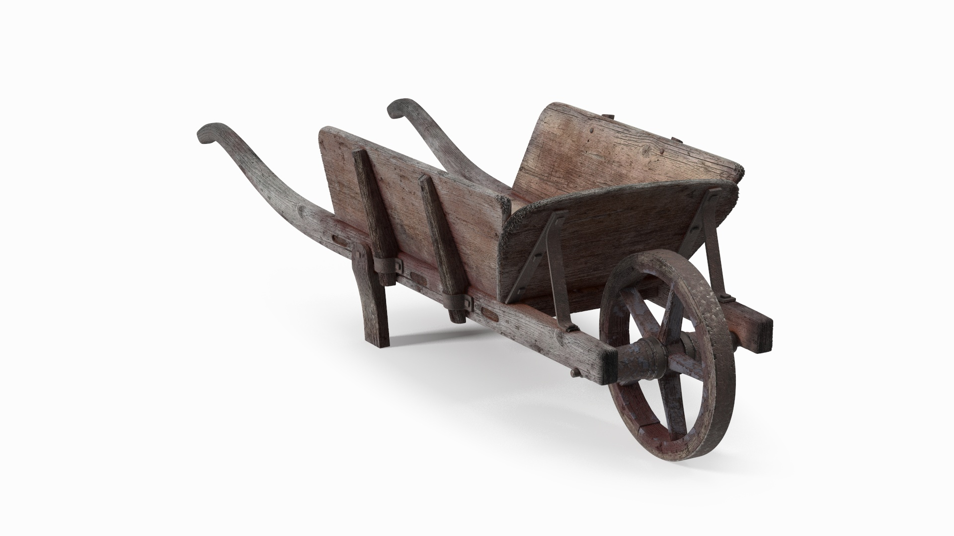 Antique Wheelbarrow 3D Model - TurboSquid 2291210