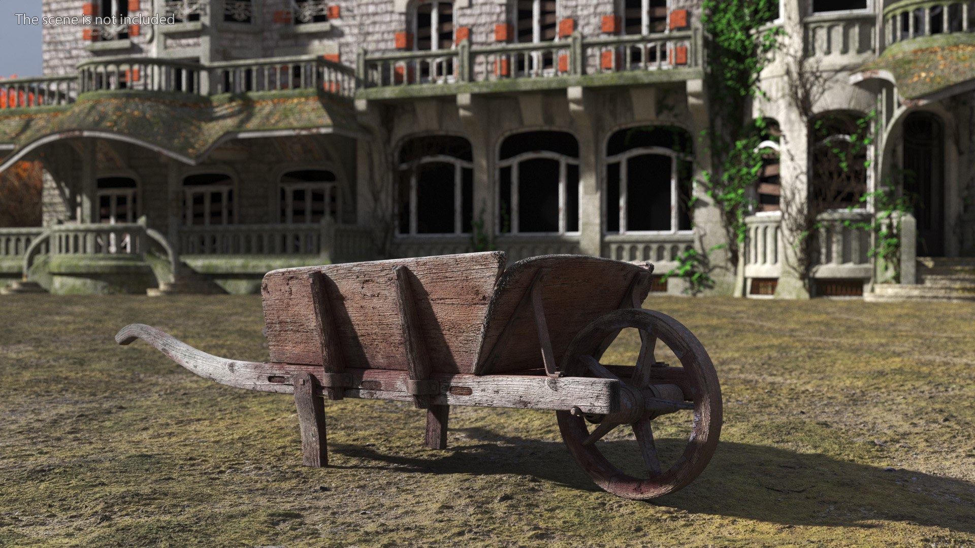 Antique Wheelbarrow 3D Model - TurboSquid 2291210