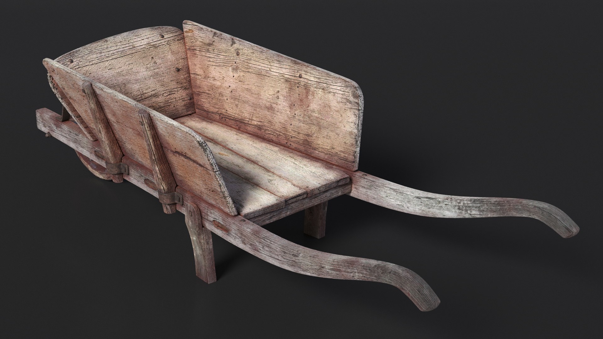 Antique Wheelbarrow 3D Model - TurboSquid 2291210