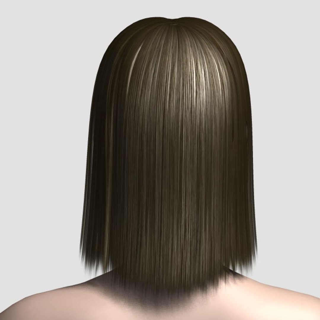 3dsmax Hair Character Mesh