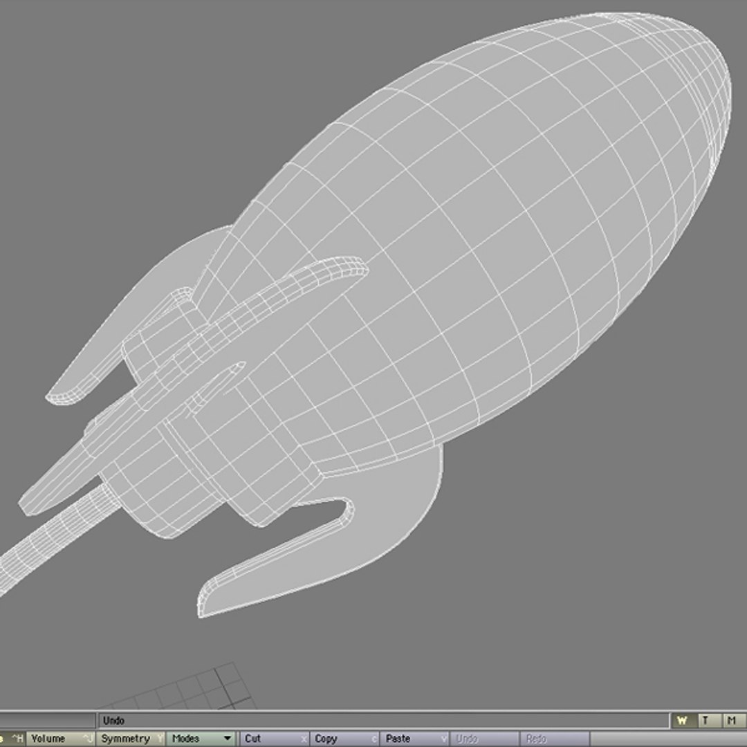 rocket lamp 3d model