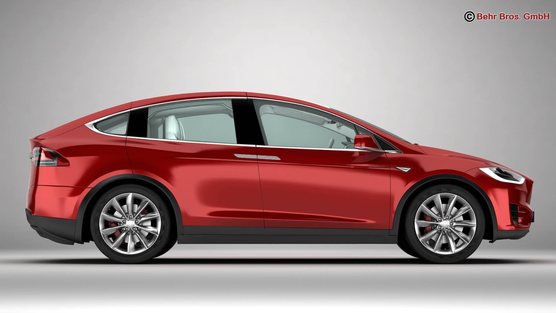 Tesla X 2017 Modelled 3d 3ds