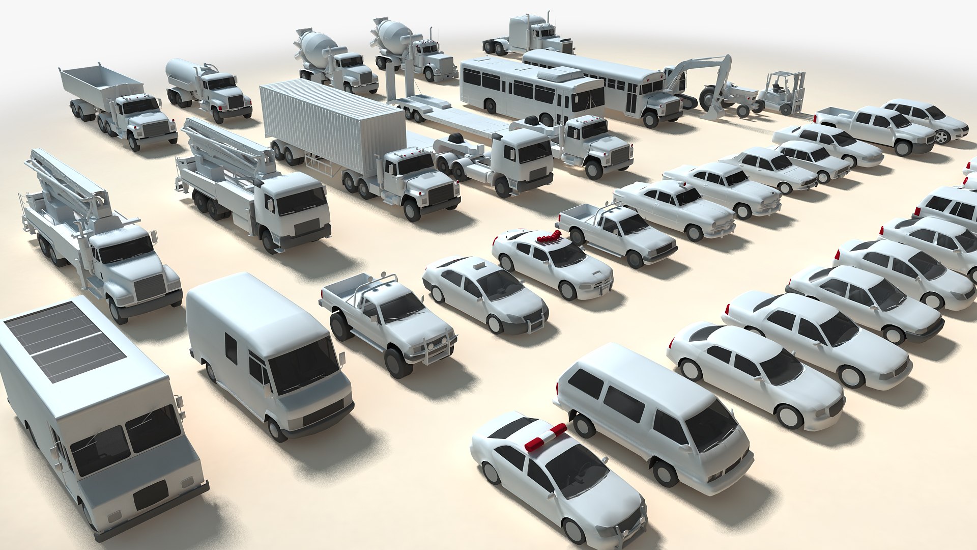 3D 40 Real-time GENERIC Vehicles Model - TurboSquid 1733250