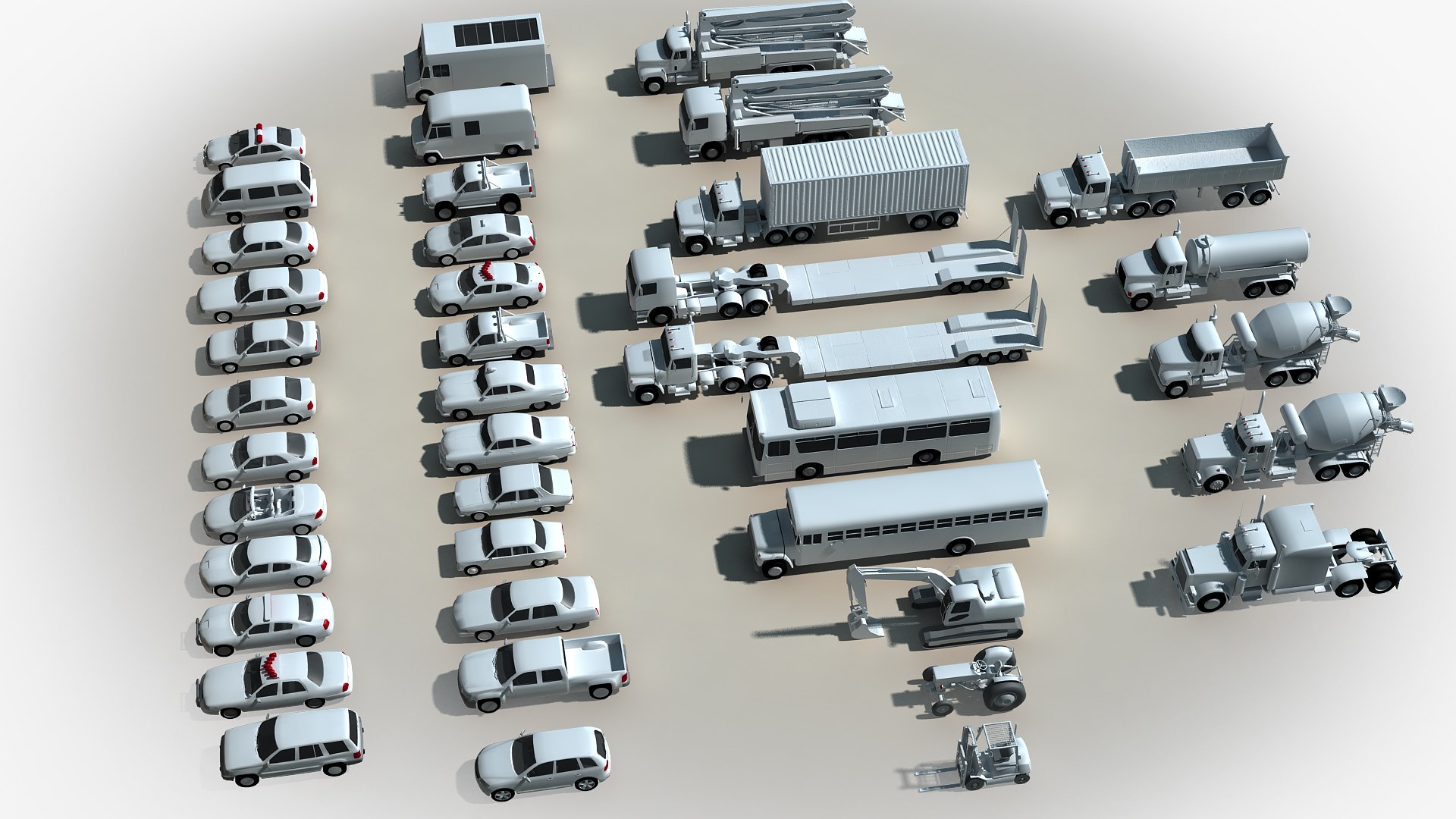 3D 40 Real-time GENERIC Vehicles Model - TurboSquid 1733250