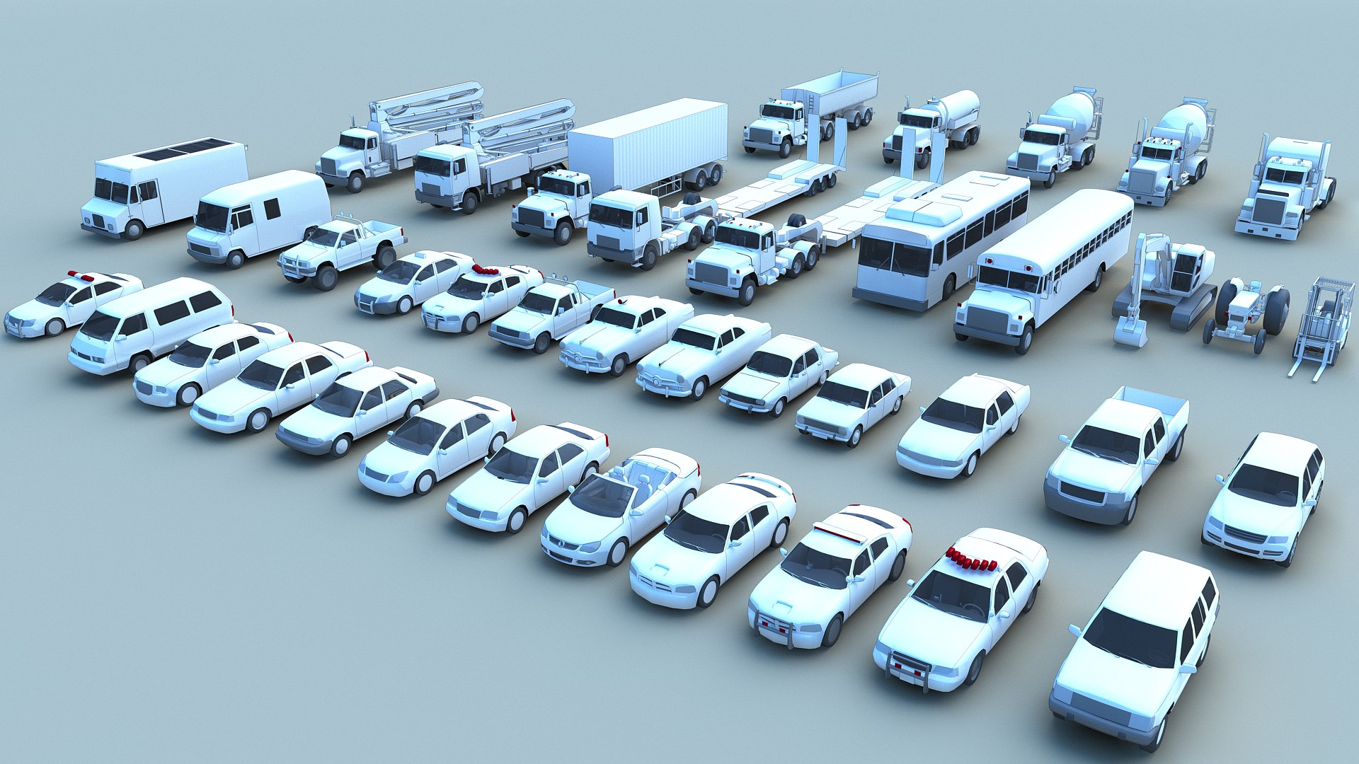 3D 40 Real-time GENERIC Vehicles Model - TurboSquid 1733250