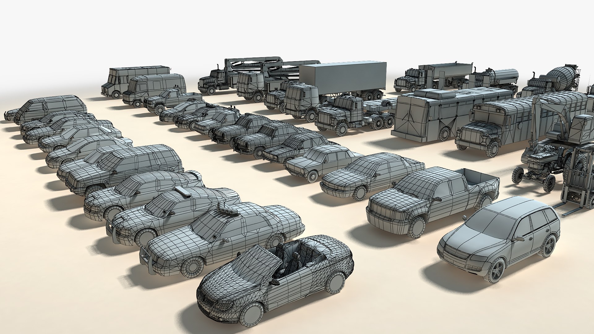 3D 40 Real-time GENERIC Vehicles Model - TurboSquid 1733250