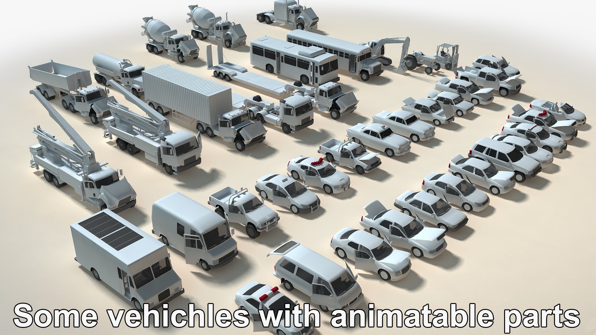 3D 40 Real-time GENERIC Vehicles Model - TurboSquid 1733250