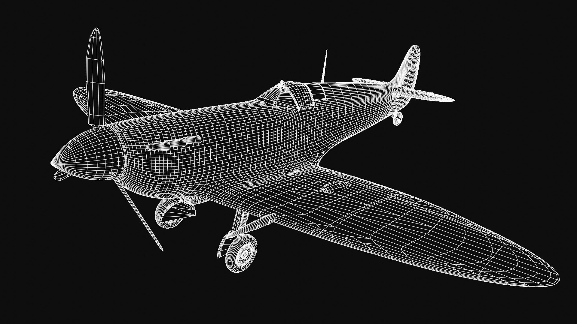 3d Supermarine Spitfire Mk V Model