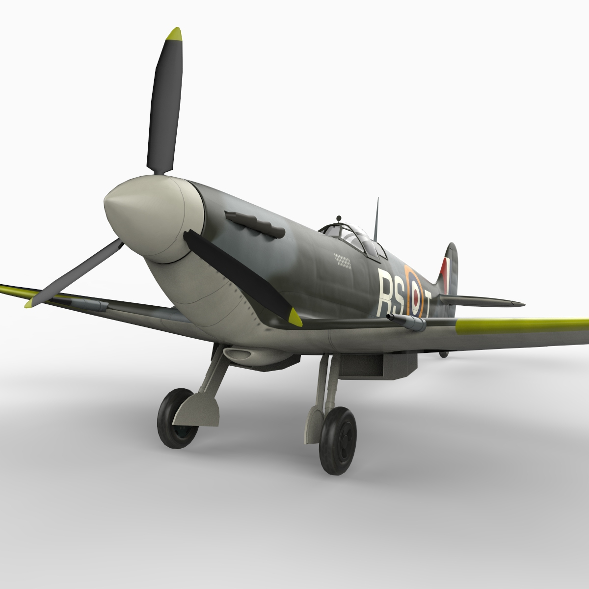 3d supermarine spitfire mk v model