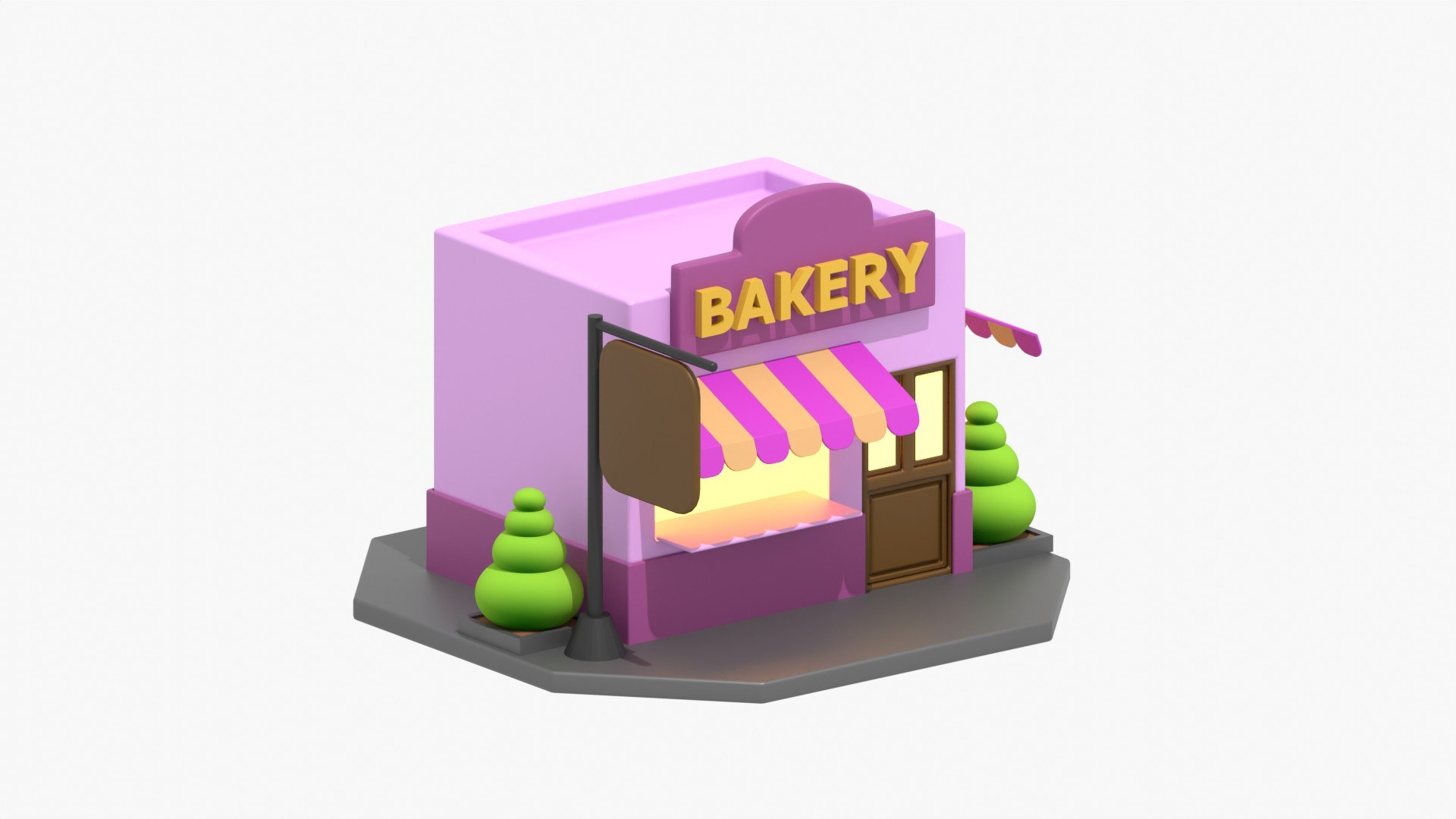 3D Bakery 3D Illustration - TurboSquid 2235865