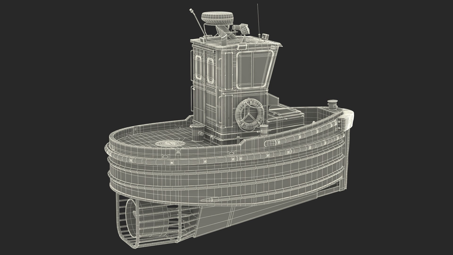 3D Small Tugboat Generic Rigged - TurboSquid 2258241