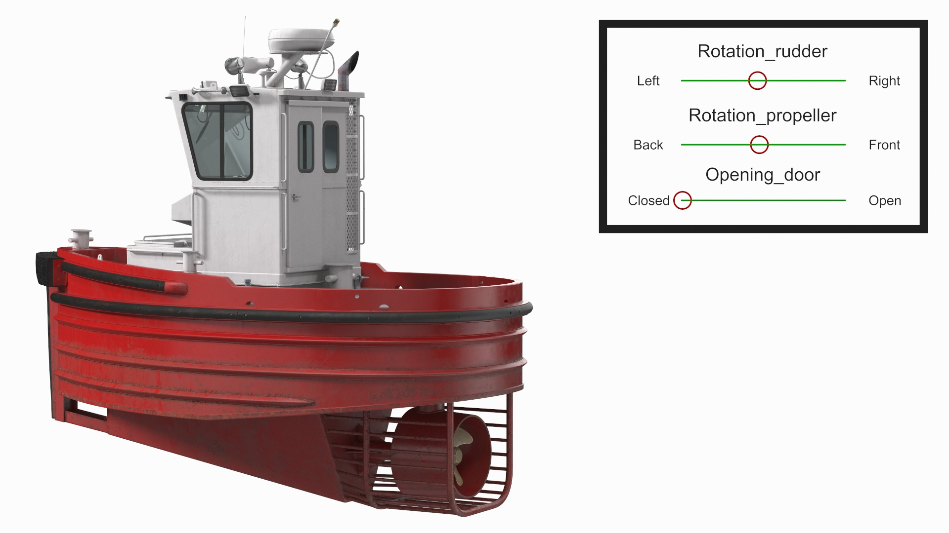 3D Small Tugboat Generic Rigged - TurboSquid 2258241